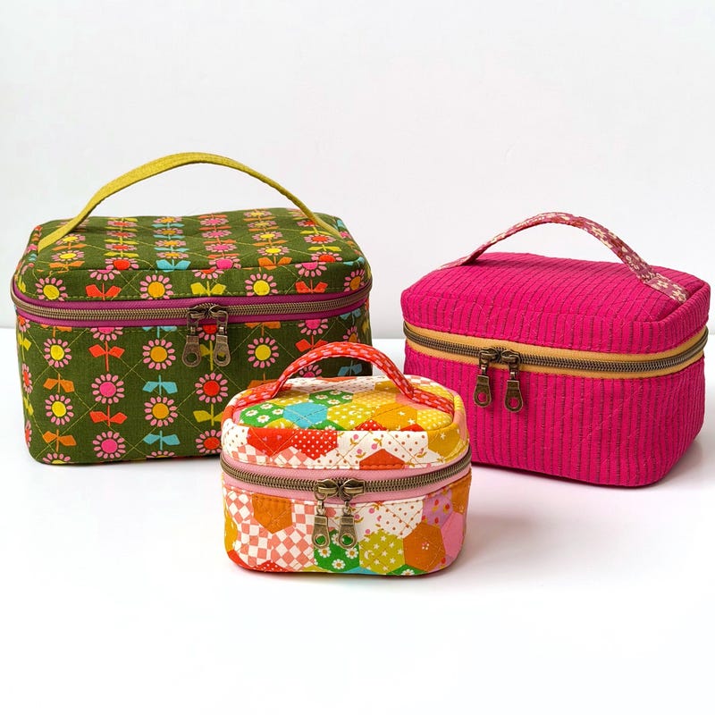 Travel Train Case Pattern - Etsy