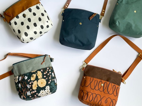 Esme Crossbody Sling Bag PDF Sewing Pattern 2 Sizes Easy Sewing Pattern ...