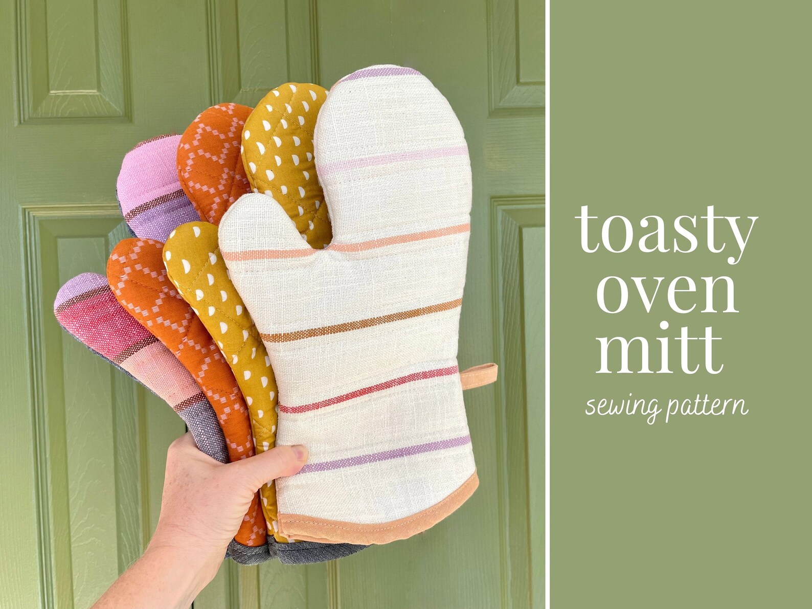 Toasty Oven Mitt PDF Sewing Pattern Quilted Oven Mitt - Etsy