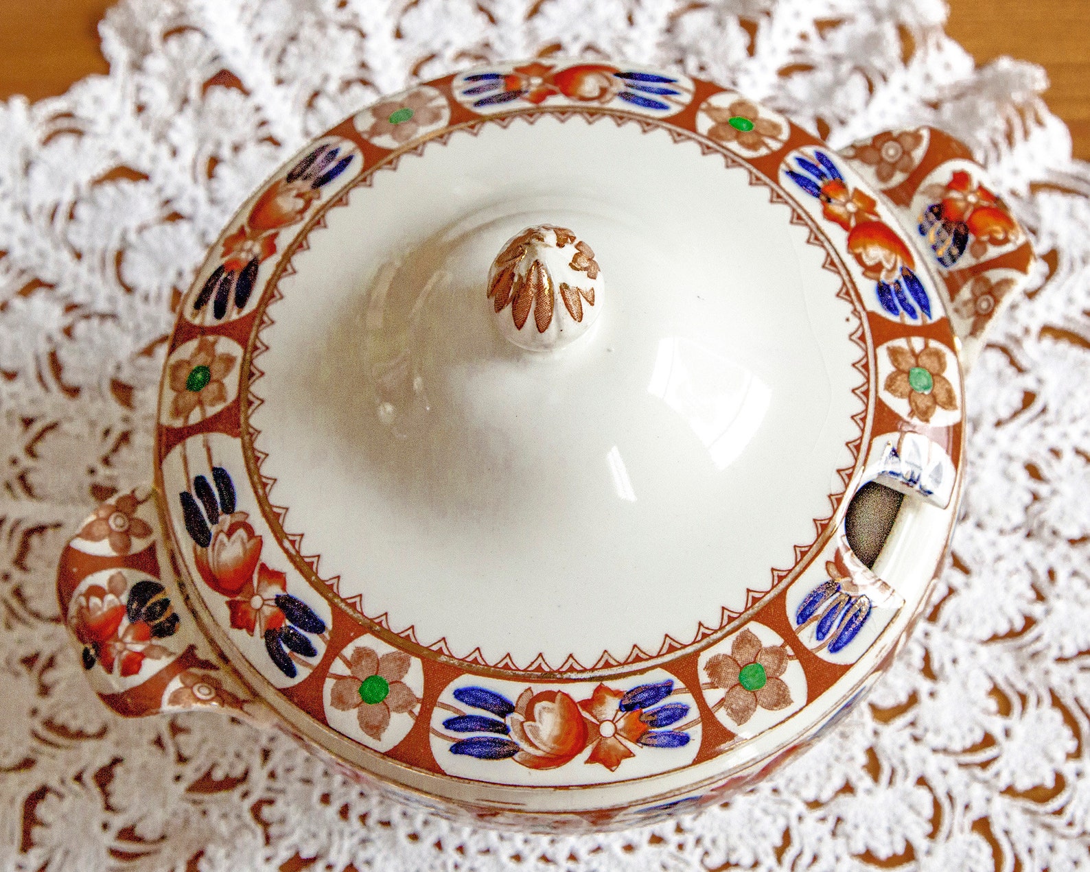 Colourful Pountney & Co Small Tureen, Bristol Pottery, With Imari ...
