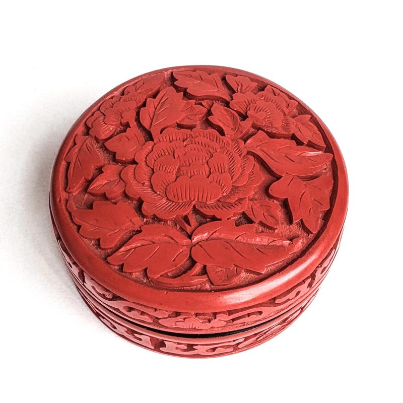 Cinnabar Vintage Box - Etsy UK