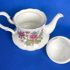 Queen Anne Tea Set for 6, With Teapot, Creamer Set and Cake Plate, Pink ...
