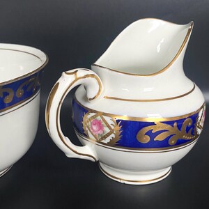 Antique Tea Set for Six, Cups and Saucers, Milk Jug and Sugar Bowl ...