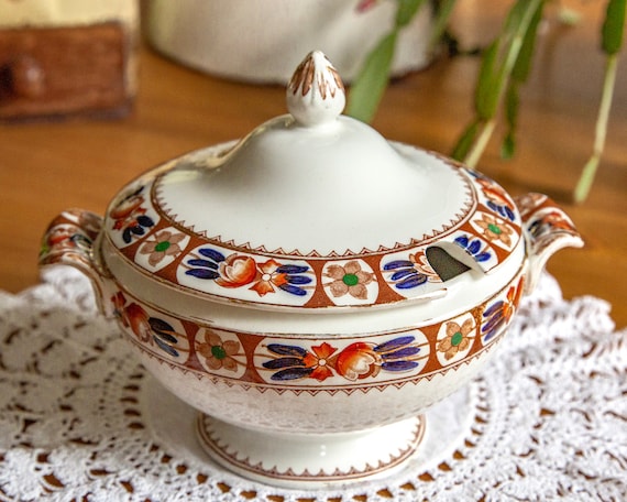 Colourful Pountney & Co Small Tureen Bristol Pottery With - Etsy UK