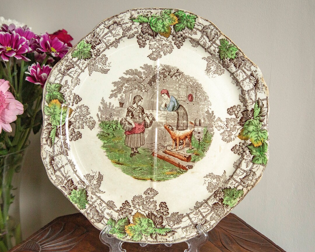 Copeland Spode Quartered Sandwich Platter, 'byron Series 1', With ...