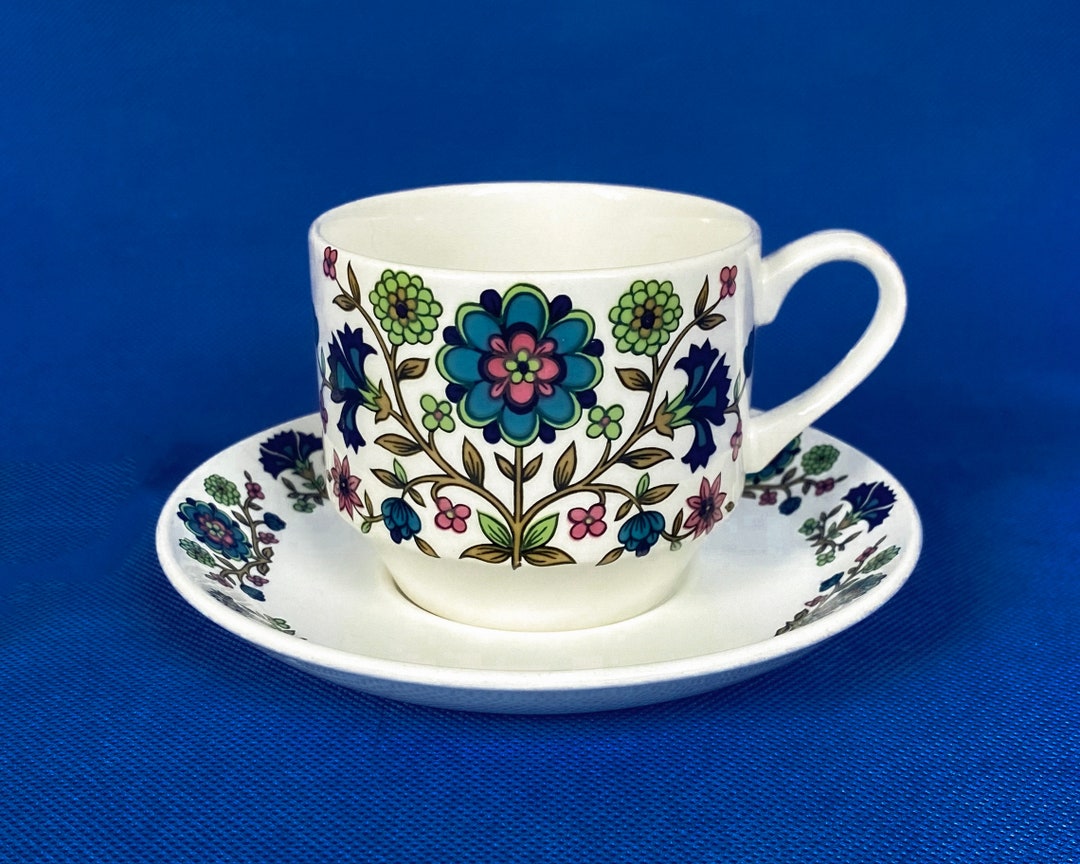 Vintage Midwinter 'country Garden' Tea Cup and Saucer, 1960s Floral ...