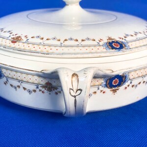 Antique Serving Tureen With Lid, With Dainty Floral Decoration, by ...