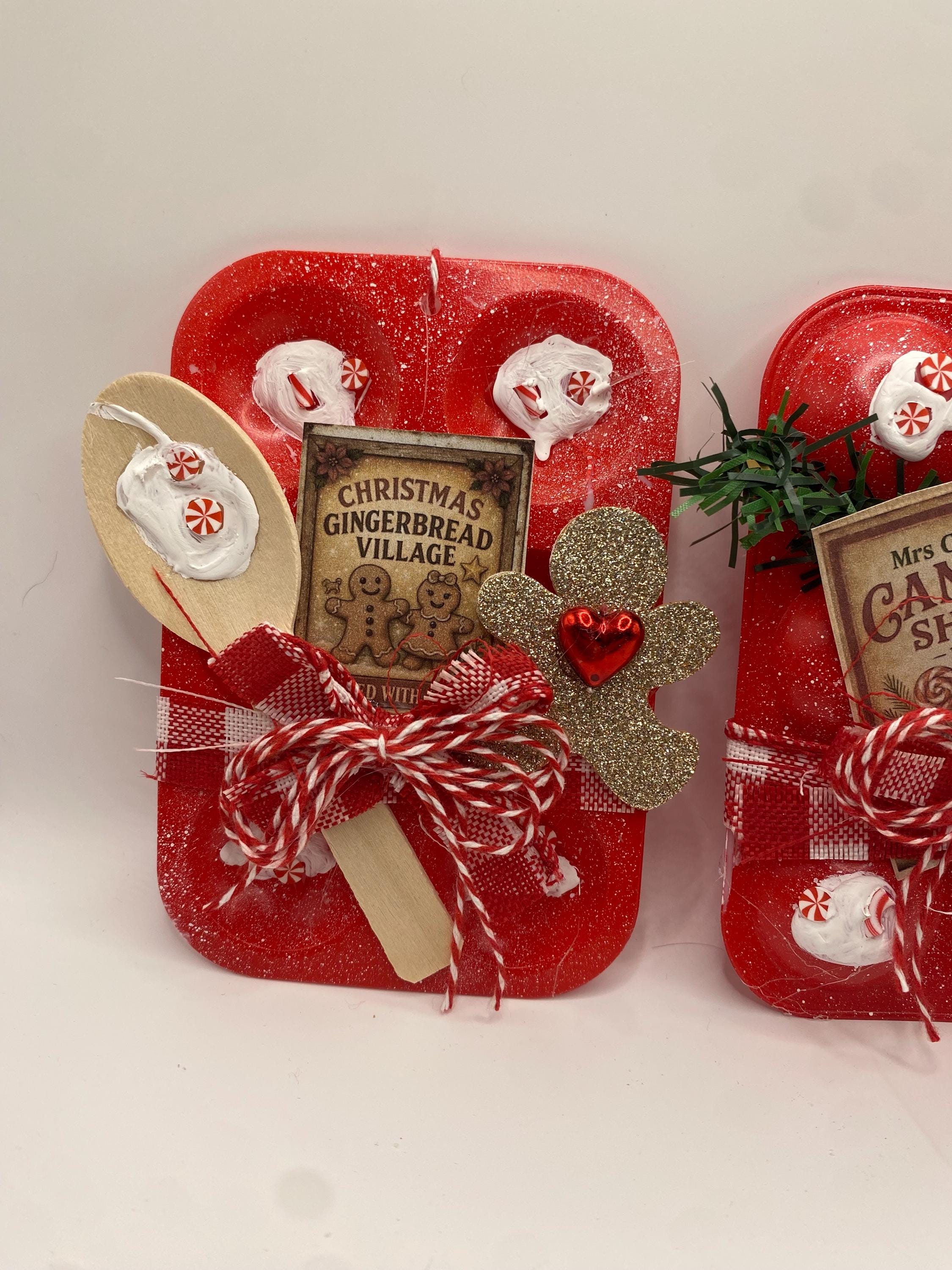 Gingerbread Mini Baking Pans Ornaments - Etsy