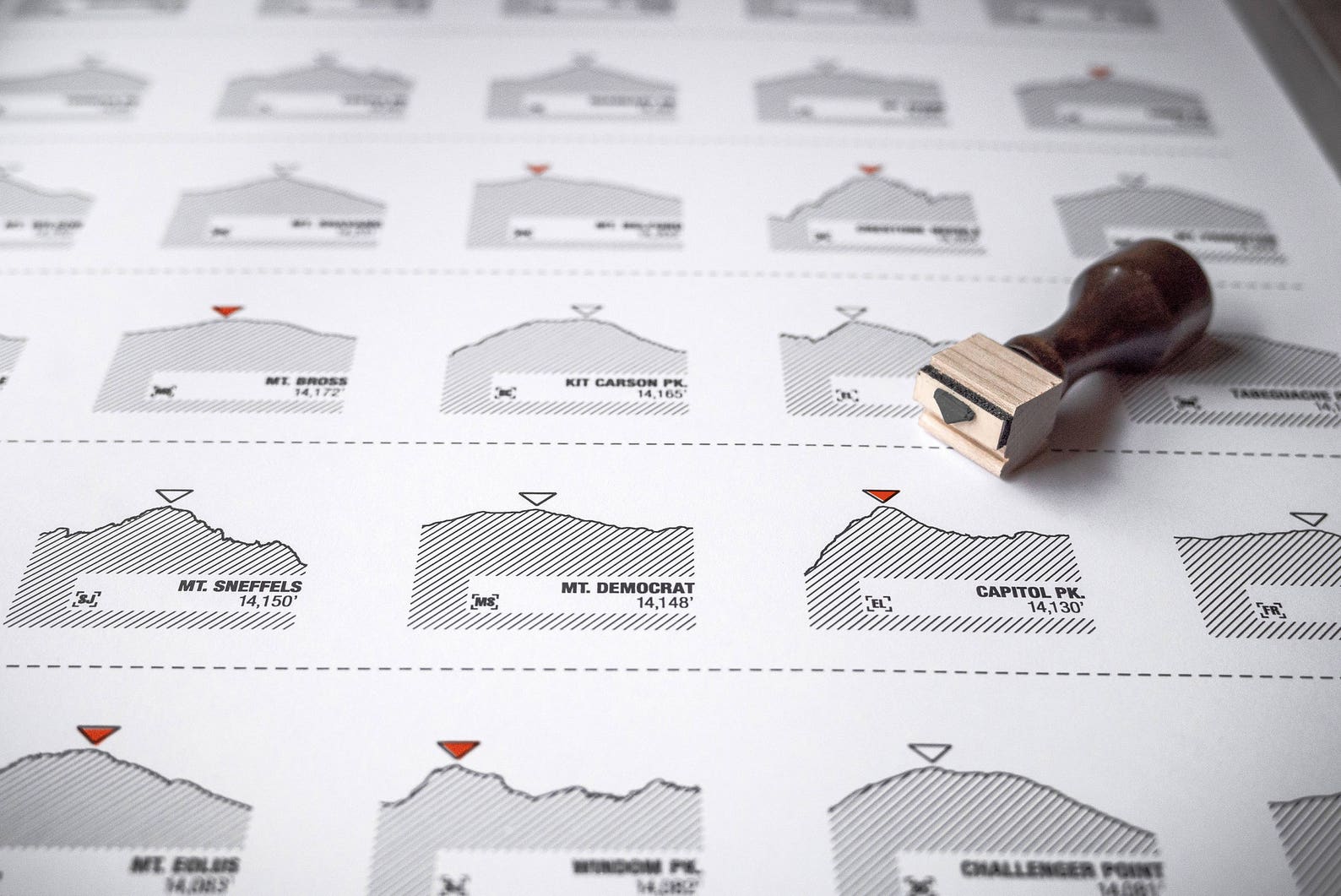 The 14er Summit Register Print | Etsy