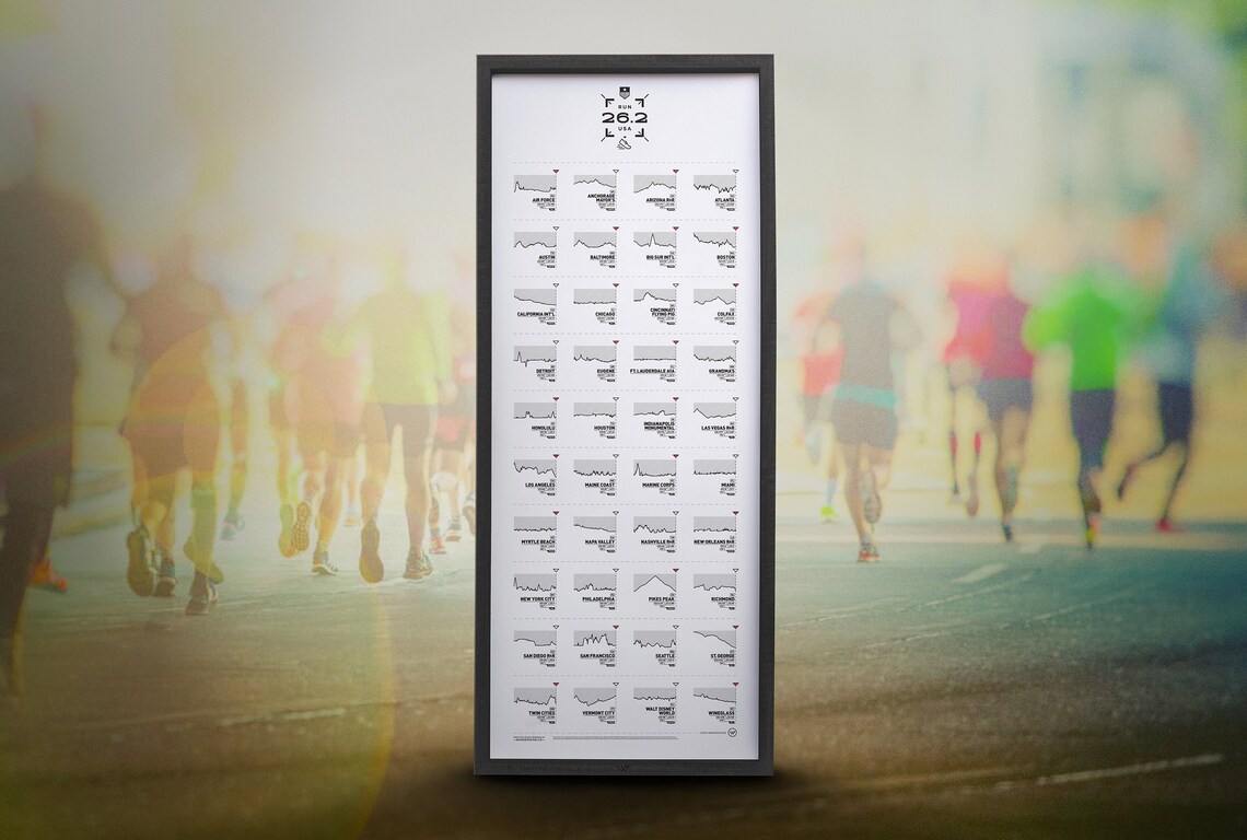 The Marathon Register Print - Etsy