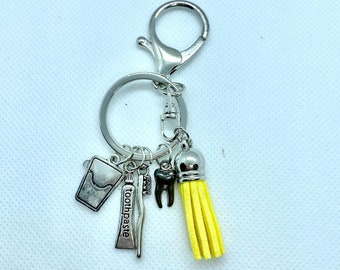 Dentist Dental Hygienist Keychain - Etsy