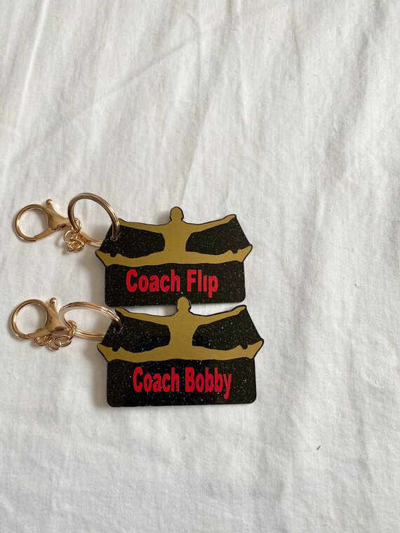 Male Cheerleader Keychain - Etsy