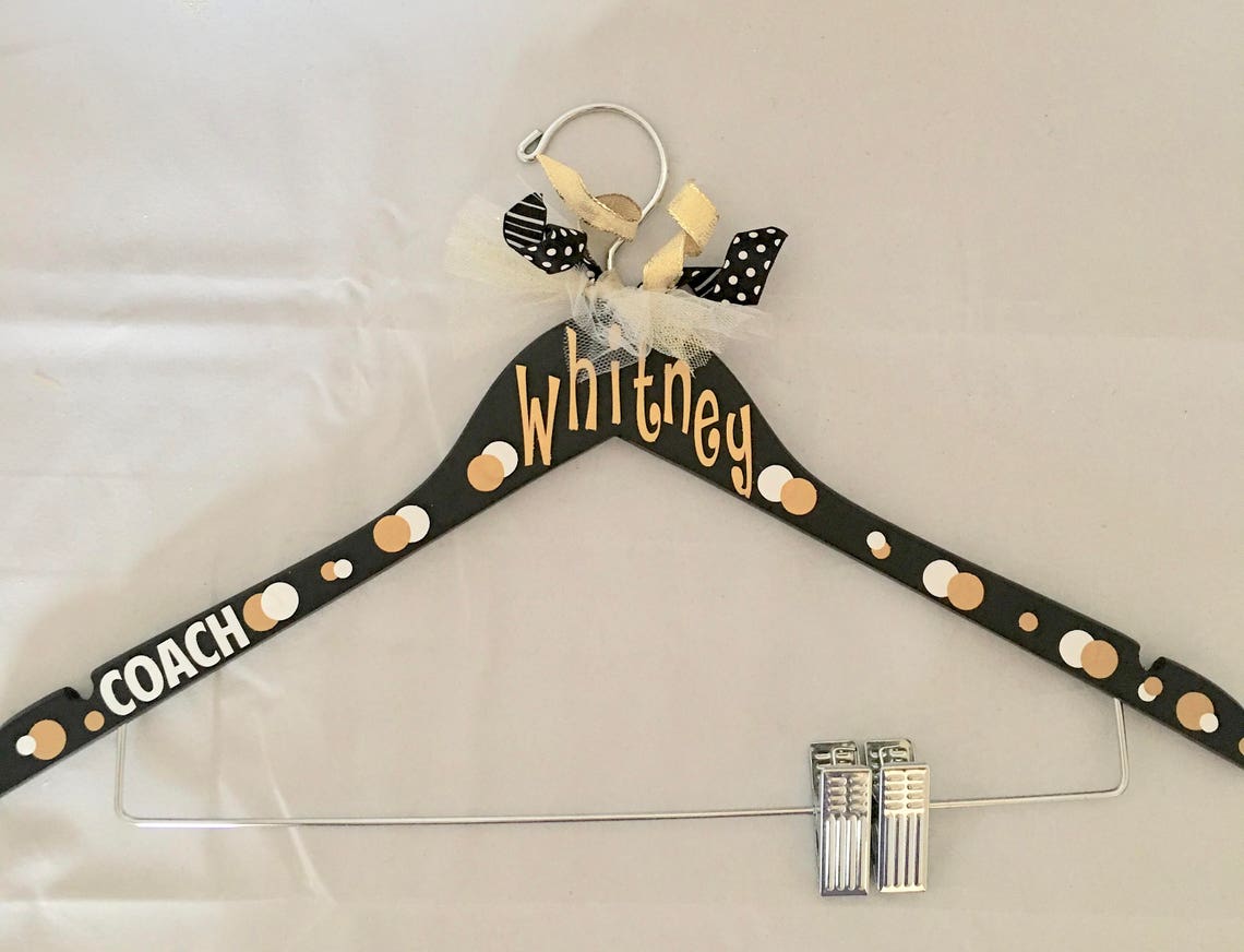 Custom Uniform Hangers Cheerleaders Coaches Gift Dancers | Etsy