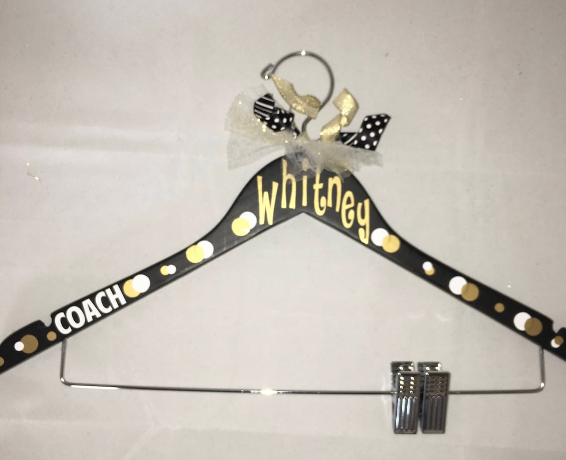 Custom Uniform Hangers Cheerleaders Coaches Gift Dancers | Etsy