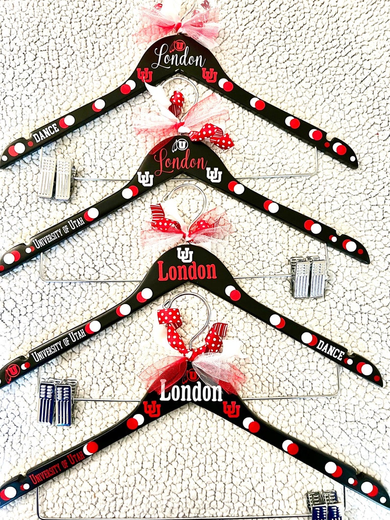 Uniform Hanger for College Dance Team - Etsy