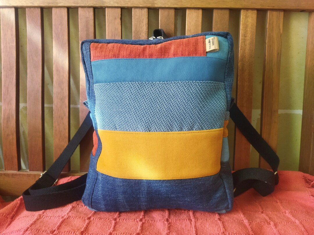 Recycled Upcycled Backpack, Eco-friendly, Sustainable, Ecological ...