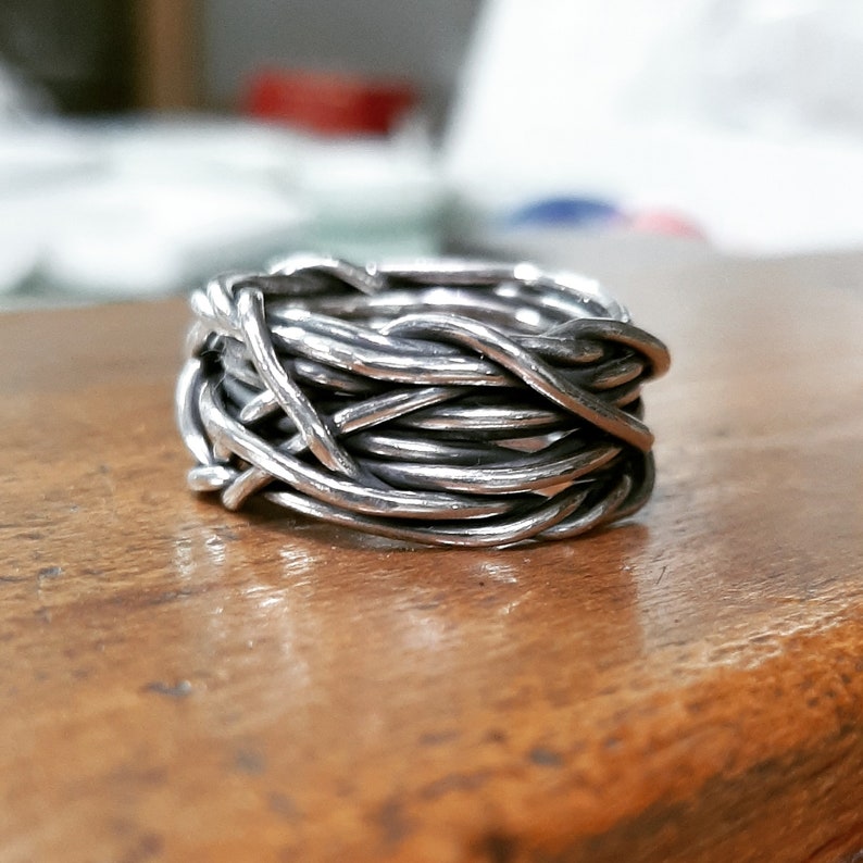 Braided Ring, Wire Ring, Jewelry Handmade, Ring Intertwined Wires ...