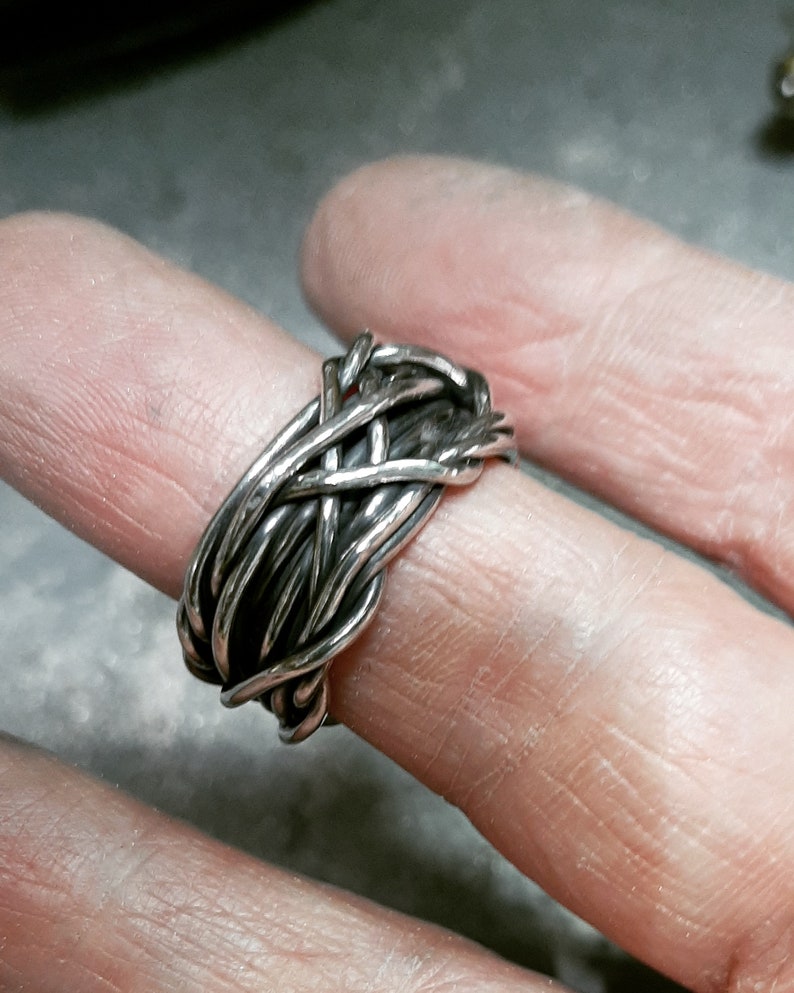 Braided Ring, Wire Ring, Jewelry Handmade, Ring Intertwined Wires ...