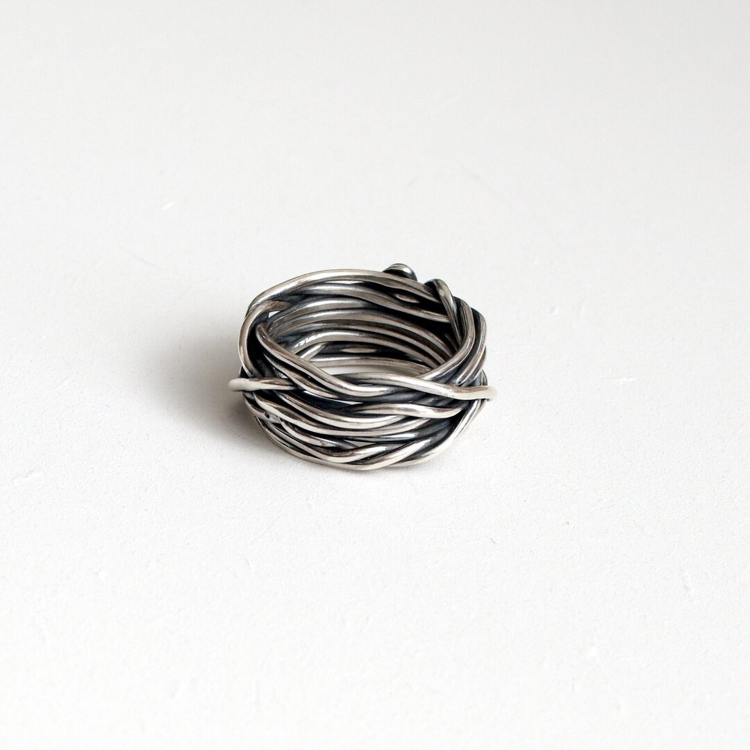 Braided Ring, Wire Ring, Jewelry Handmade, Silver Ring, Fashion Jewels ...
