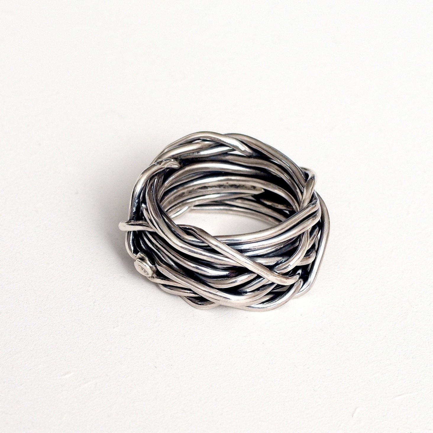 Braided Ring, Wire Ring, Jewelry Handmade, Silver Ring, Fashion Jewels ...