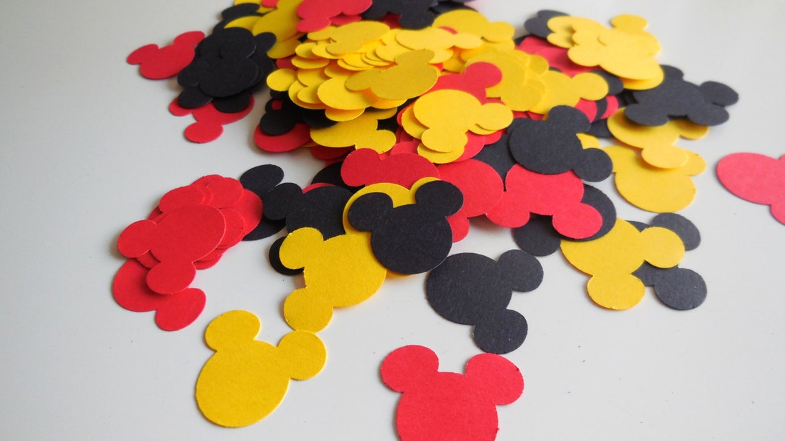 150pcs Mickey Mouse Confetti for Party Die Cuts Baby Shower - Etsy