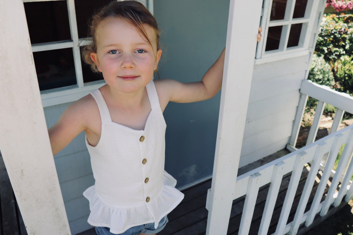 Ruffle Tank Top PDF Pattern - Etsy