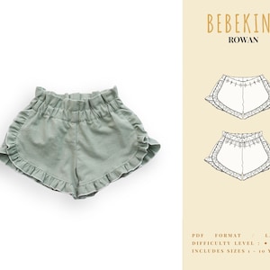 Ruffle Shorts PDF Pattern - Etsy