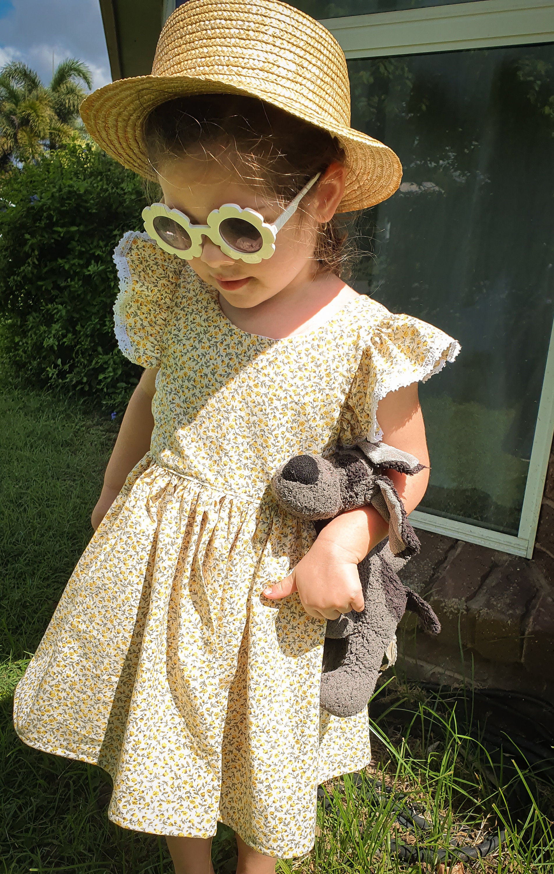 Mauve Pinafore PDF Sewing Pattern/a4/a0/projector Files - Bebekins ...