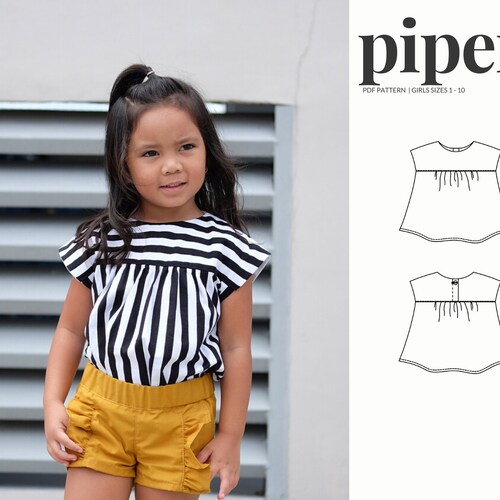 Piper Top PDF Pattern | Etsy