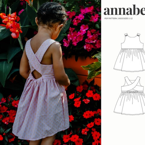 Annabelle Cross-back Dress PDF Pattern - Etsy