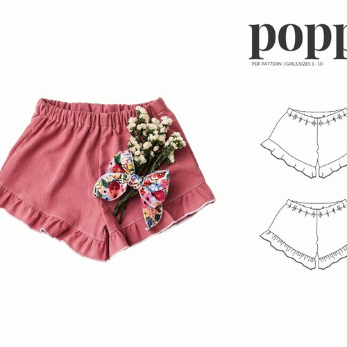 SHARKY SHORTS Kids Shorts Pattern Pdf With Patch Pockets | Etsy