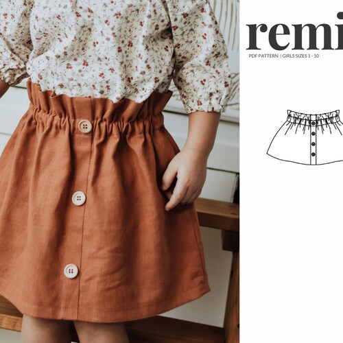 Easy Skirt PDF Pattern - Etsy