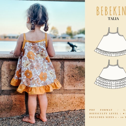 Summer Dress Sewing Pattern PDF With Step-by-step Tutorial - Etsy