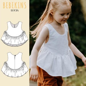 Lucia Swing Top PDF Sewing Pattern/a4/a0/projector Files - Bebekins ...