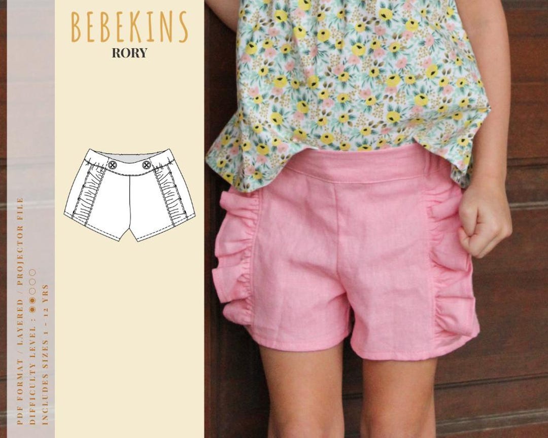 Ruffle Shorts PDF Pattern - Etsy
