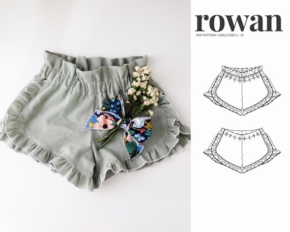 Ruffle Shorts PDF Pattern | Etsy
