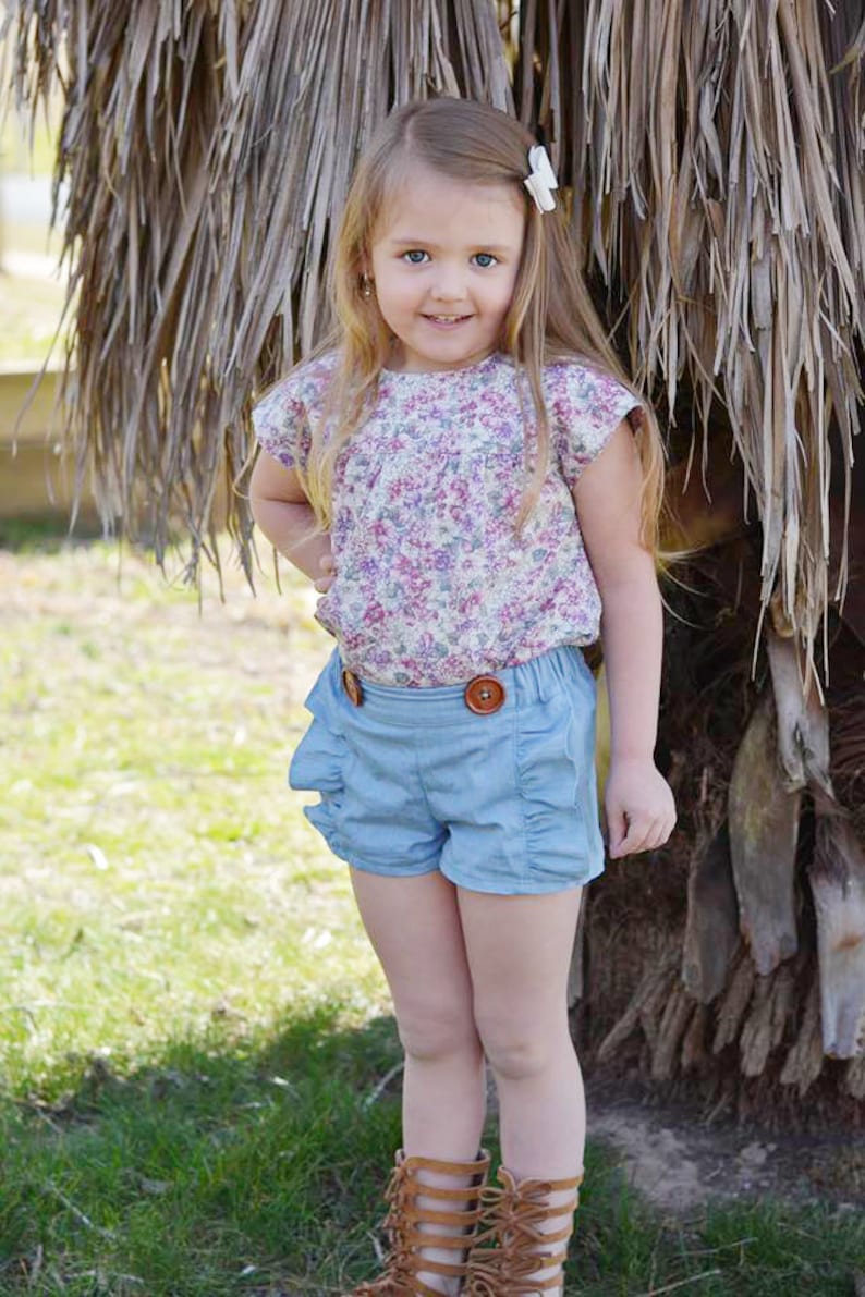 Ruffle Shorts PDF Pattern - Etsy Australia
