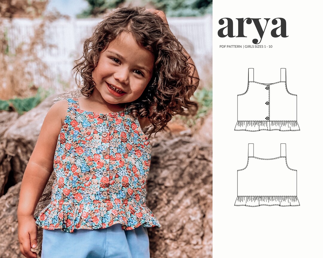 Ruffle Tank Top PDF Pattern - Etsy