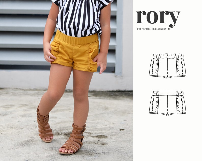 Ruffle Shorts PDF Pattern | Etsy