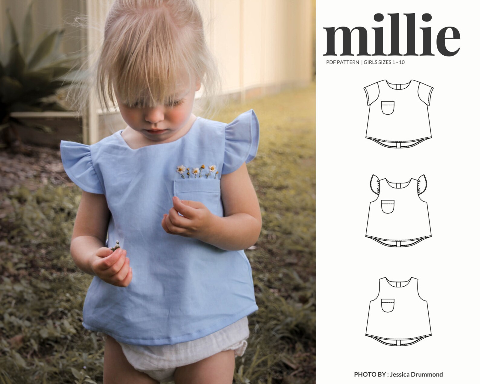 Ruffle Top PDF Pattern - Etsy