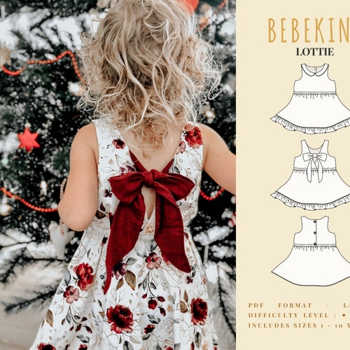 Annabelle Cross-back Dress PDF Pattern - Etsy