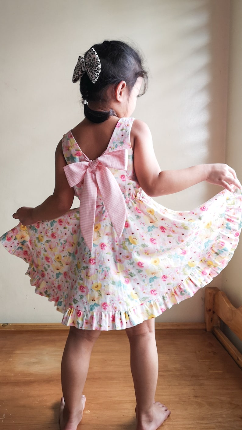 Tie Back Dress PDF Pattern - Etsy