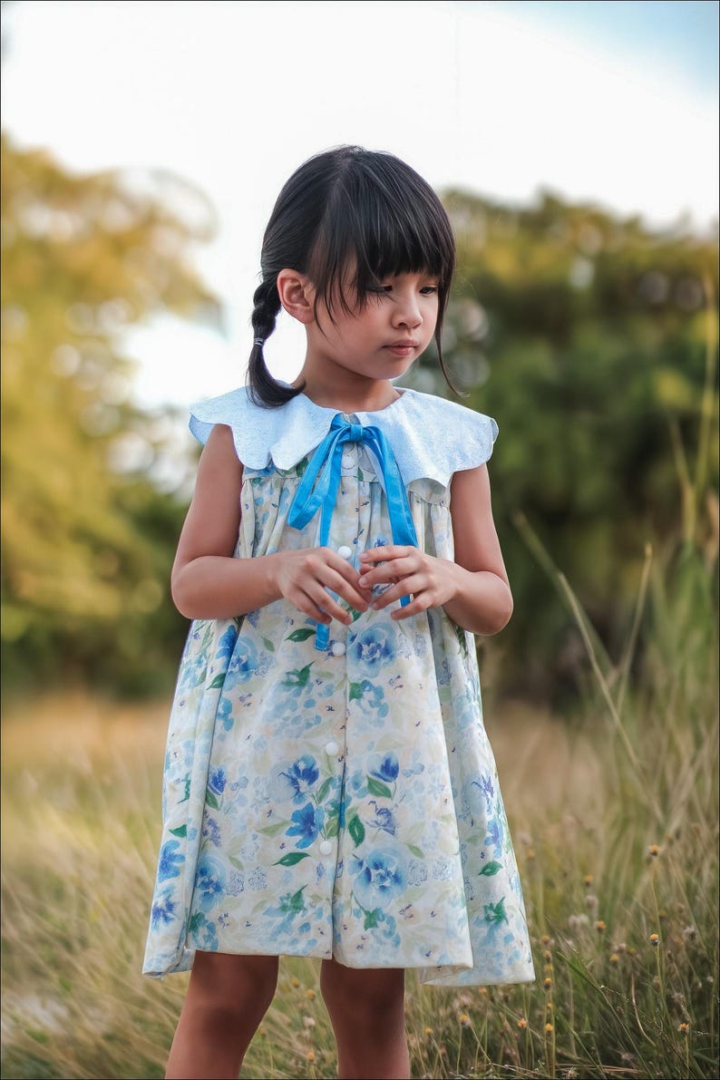 Scalloped Collar Dress EASY PDF Sewing Pattern/a4/a0/projector Files ...