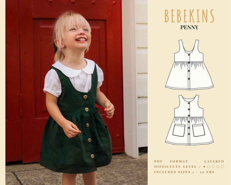 Penny Pinny & Dress PDF Pattern - Etsy