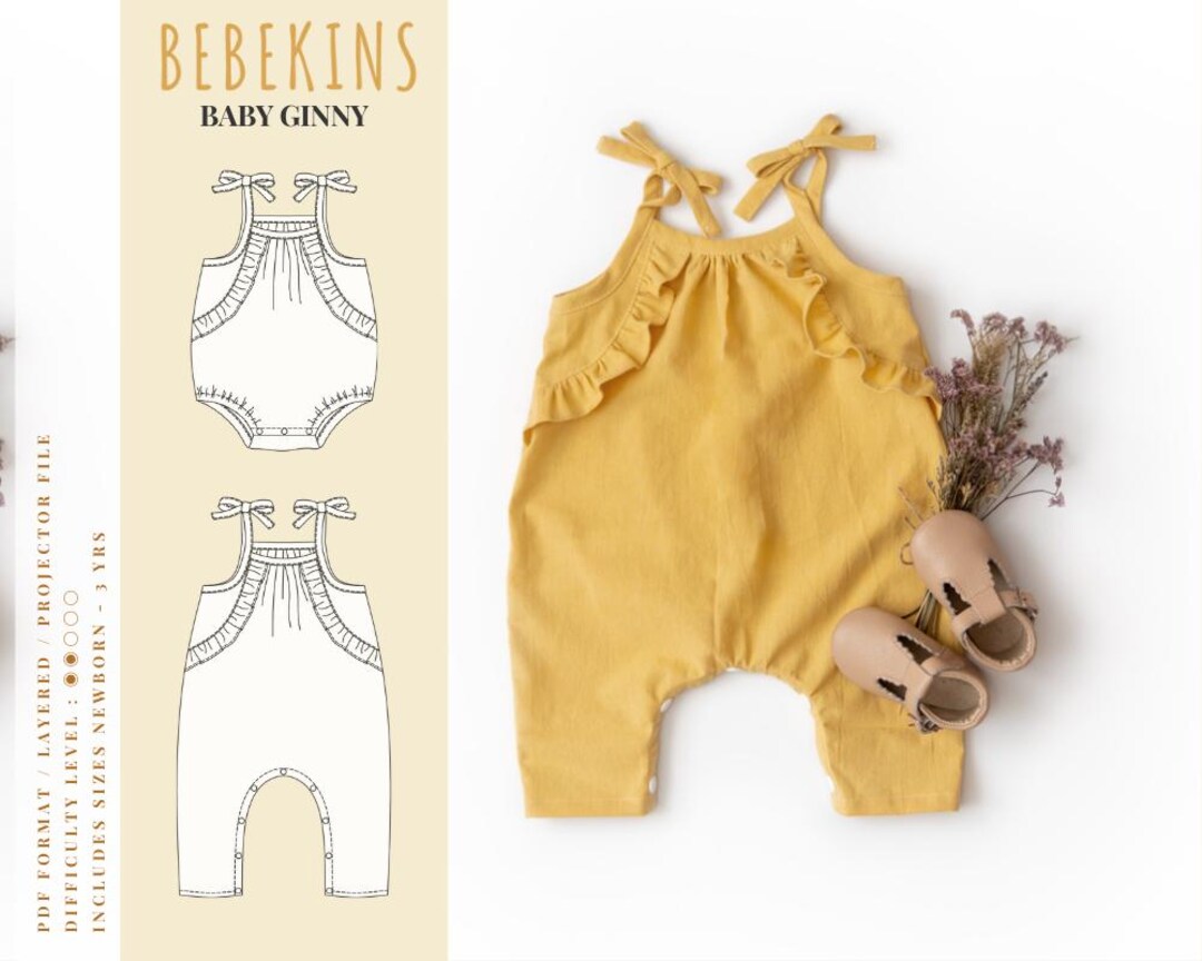 Ruffle Romper PDF PATTERN - Etsy