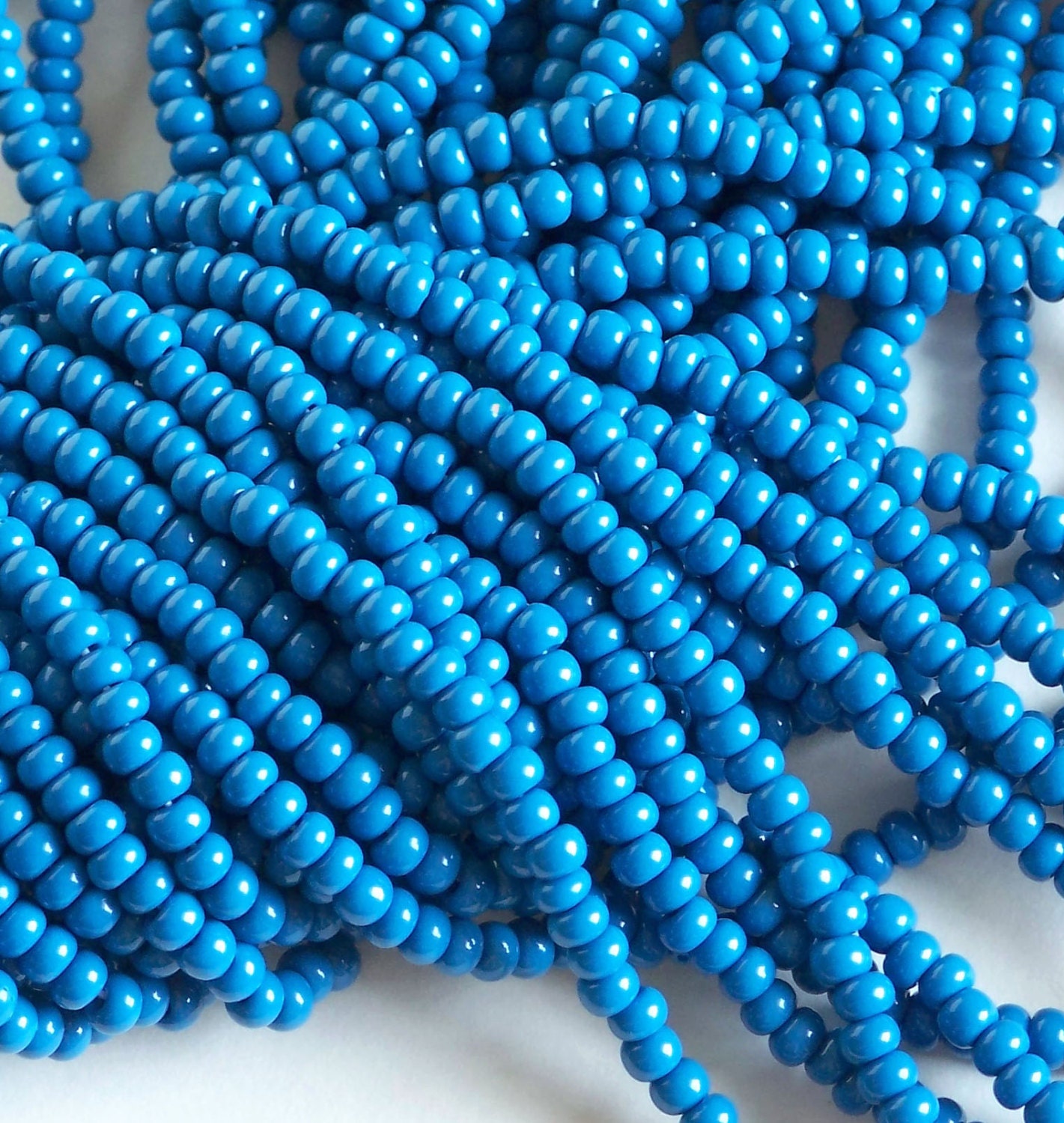 Opaque Slate Blue 6/0 Czech Glass Seed Beads, Preciosa Seed Beads, 4mm ...