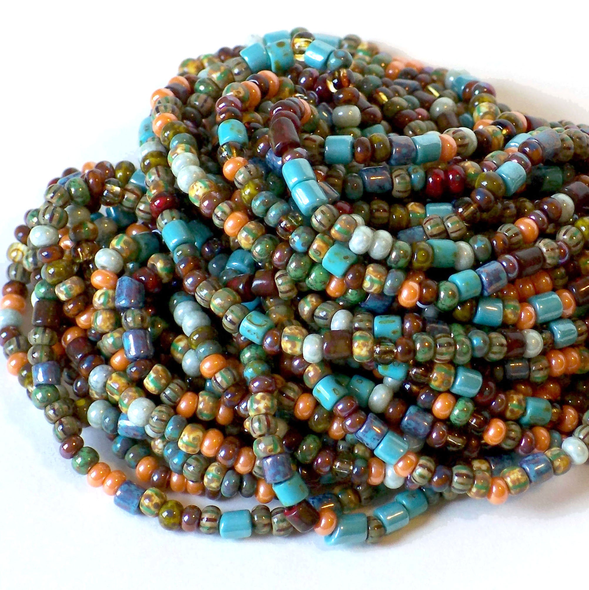 Gypsy Gala Mix, 6/0 Picasso Aged Striped Czech Bead Mix, Preciosa ...