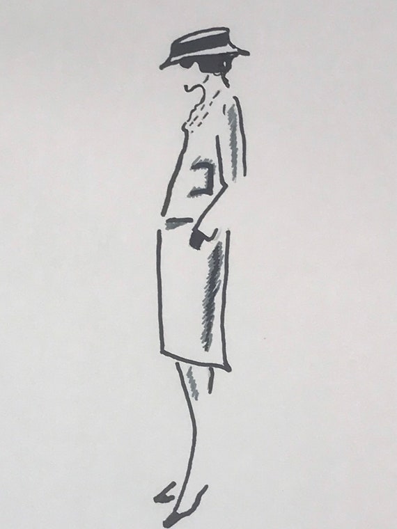 Original Coco Chanel Design Sketches