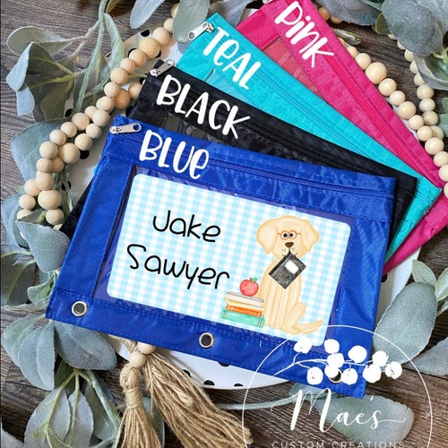 Personalized Back to School Gift Pencil Bag Case Handwritten - Etsy