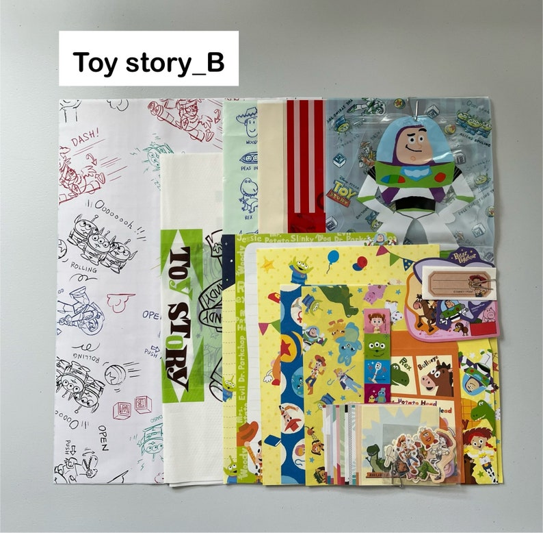 Disney Toy Story Stationary Set Stickers Gift Bag Wrapping Paper - Etsy